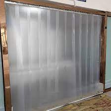 Frosted Strip Curtain - Custom Size - Complete Kit with Strips, Hanger ...