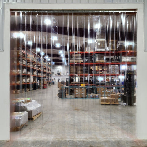Standard Clear Strip Curtain Kit - Select Your Size – Plastic Strip Curtain