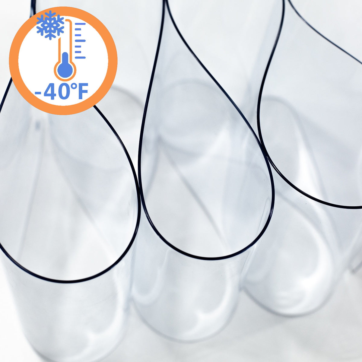 PVC Replacement Strips, Low-Temp Clear (4 Pack) – Plastic Strip Curtain