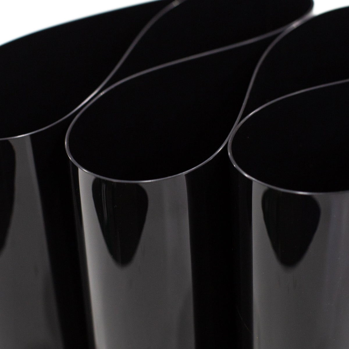 PVC Replacement Strips, Black Opaque (4 Pack) – Plastic Strip Curtain