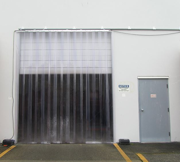 Sliding Strip Curtain Door Kit - Complete Door Curtain with Sliding Tr ...